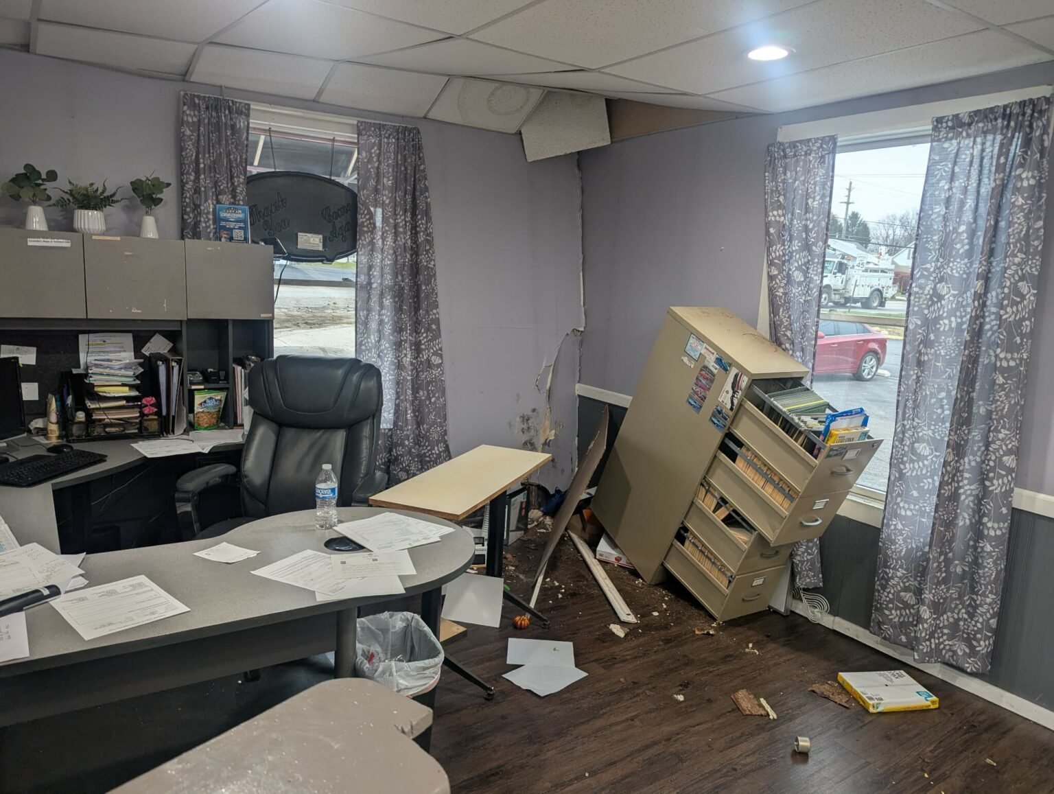 Driver Falls Asleep, Crashes Into Trinity Monuments & Trinco Auto ...